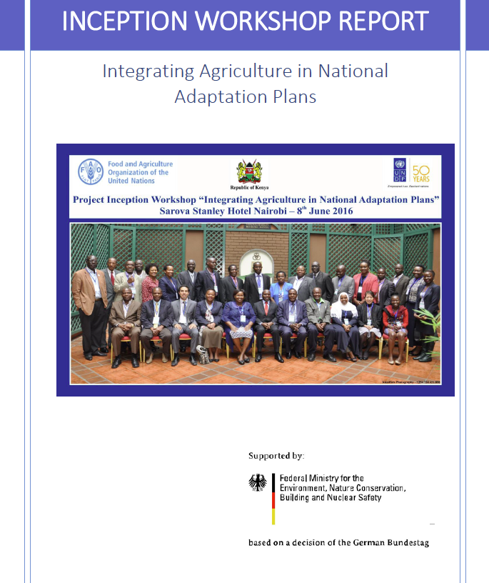 Inception Workshop Report - NAP-Ag Kenya | UNDP Climate Change Adaptation