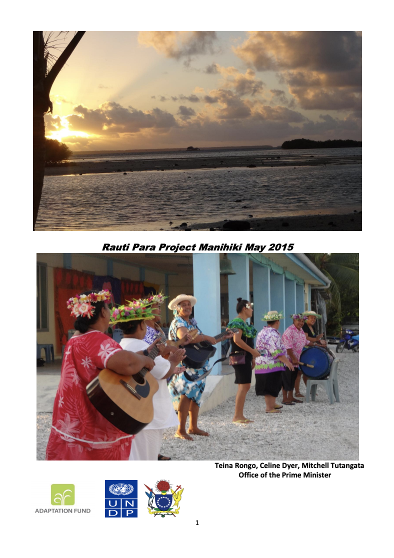 Rauti Para Project Report, Rakahanga and Manihiki Islands, Cook Islands ...