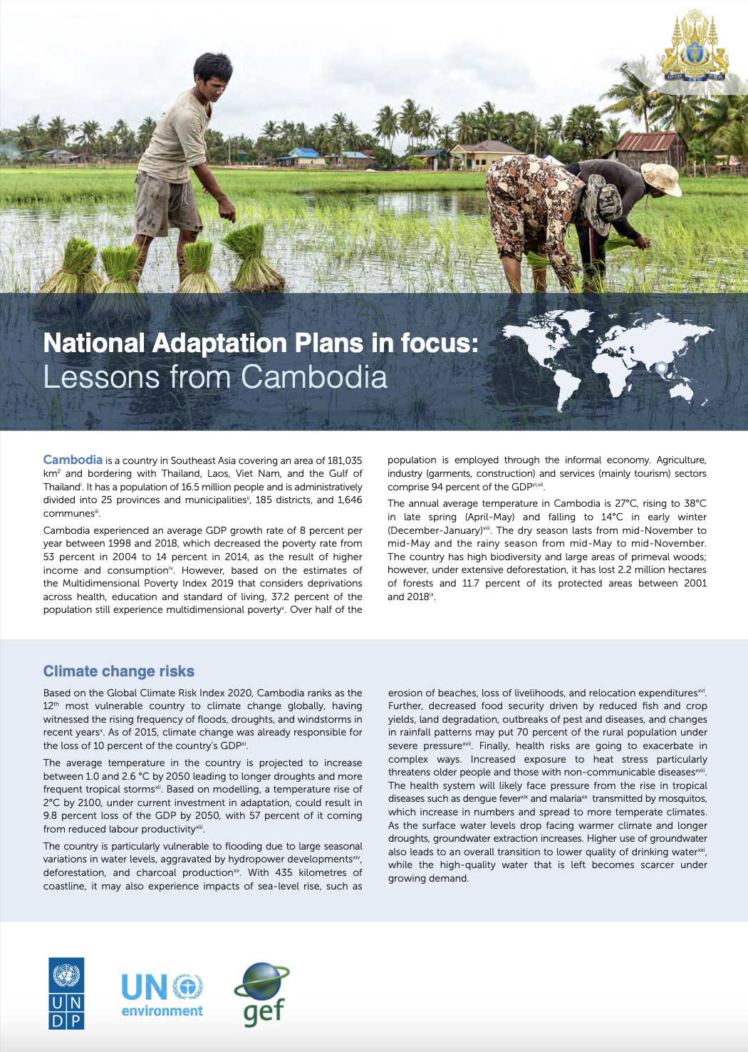 National Adaptation Plan in Focus: lessons from Cambodia | UNDP Climate Change Adaptation